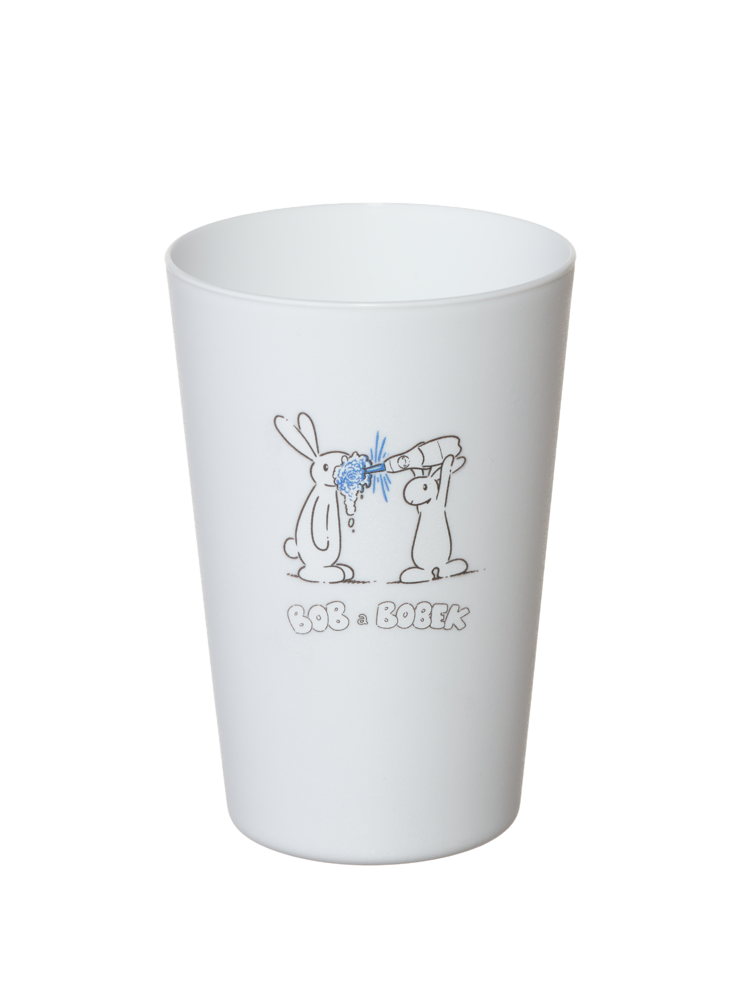 Bob és Bobek fogmosópohár, fehér - Profimed.hu